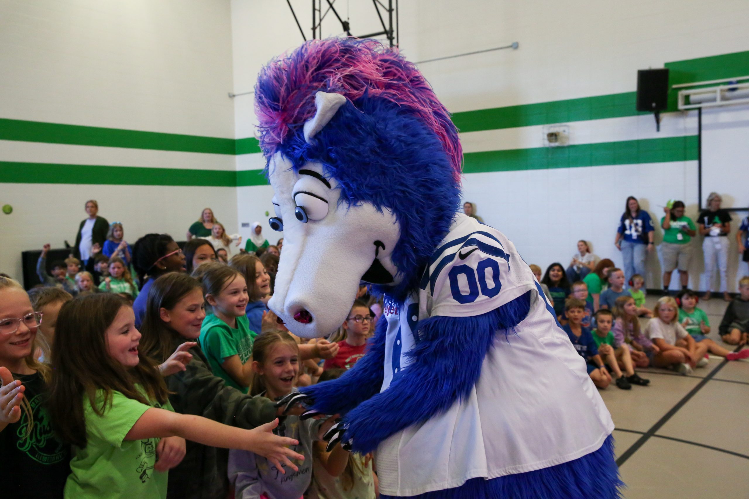 Colts Mascot “Blue” Visits Mary Frank Elementary - Mary Frank ...